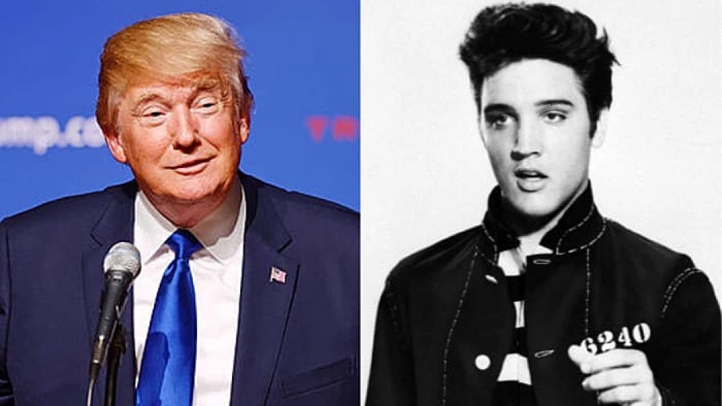Donald Trump says he looked like Elvis growing up