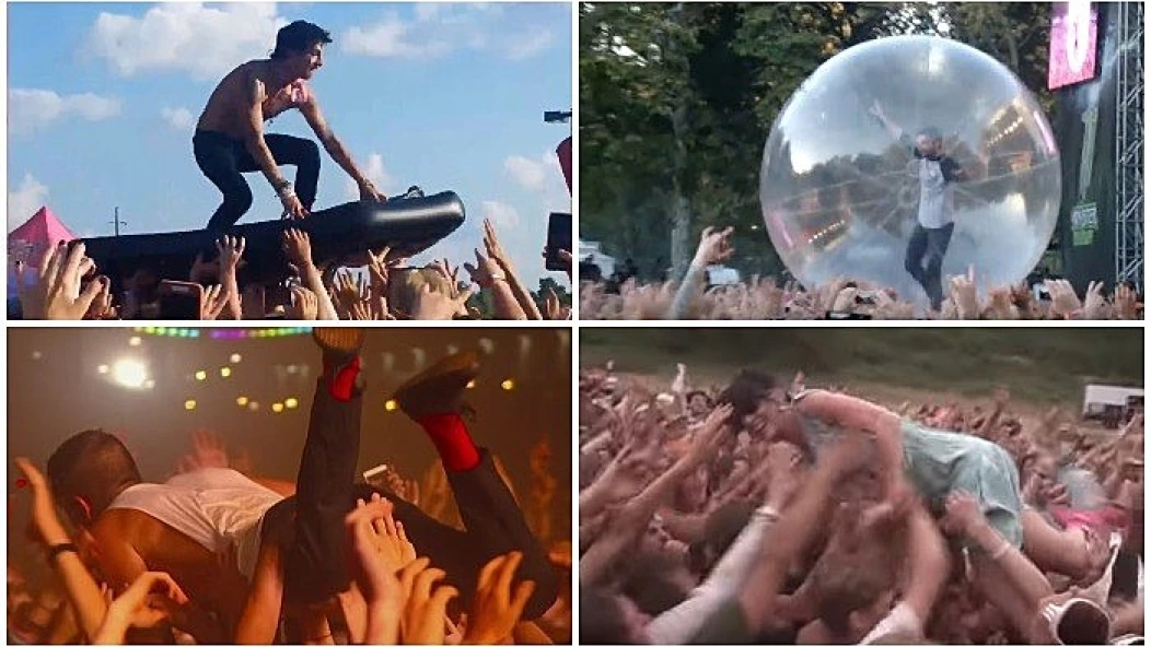 16 craziest musician stage dive and crowdsurfing moments