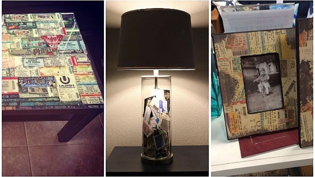 10 creative ways to show off your old concert tickets