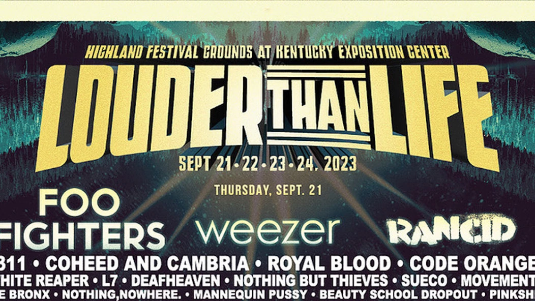 Louder Than Life 2023 lineup: Green Day, Foo Fighters to play