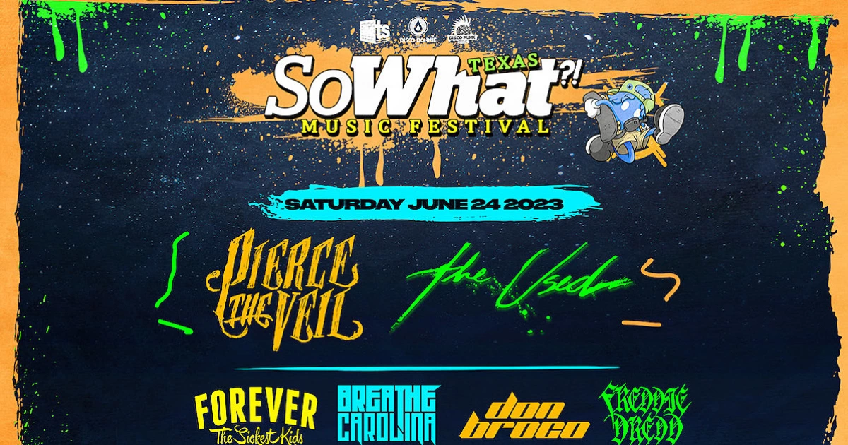 So What?! 2023 lineup: The Used, Pierce the Veil, Thursday, more