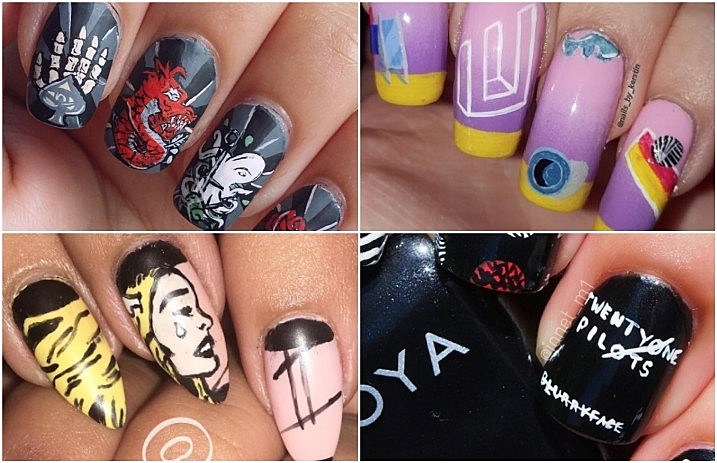 10 ways to show off your love of album art with nail designs