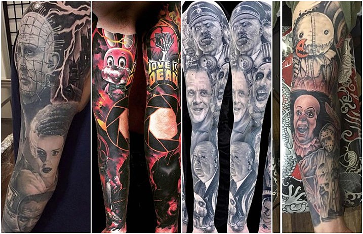 Horror Half Sleeve Tattoos