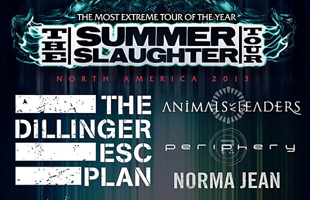 The Dillinger Escape Plan, Norma Jean, Animals As Leaders, more ...
