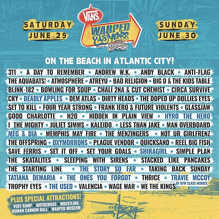 Warped Tour adds more bands and tickets, reveals daily CA lineup