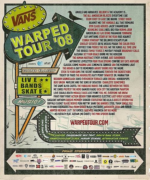 10 most memorable Warped Tour lineups