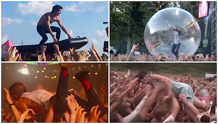 16 craziest musician stage dive and crowdsurfing moments