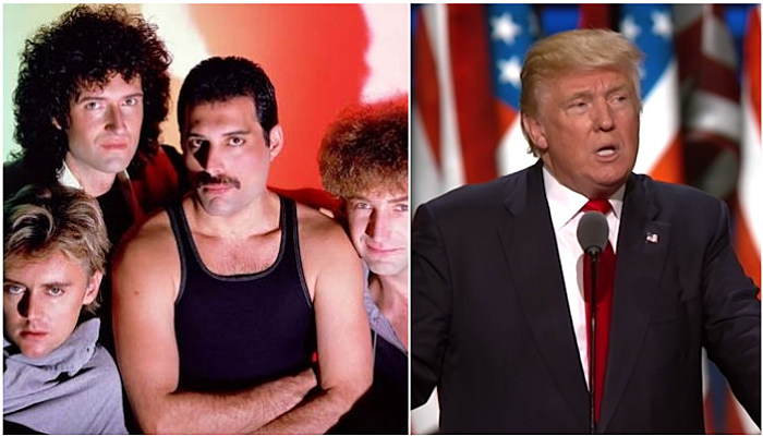 Queen force removal of Donald Trump "We Will Rock You" campaign tweet