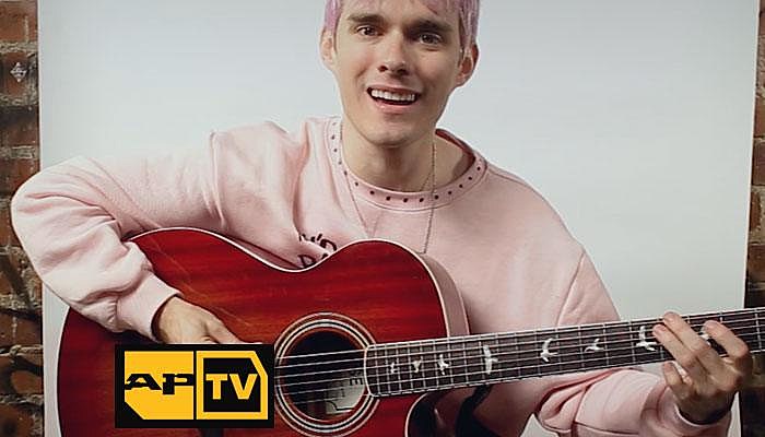 Awsten Knight delivers chord shapes and profanity in this guitar lesson