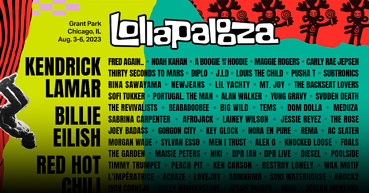 Lollapalooza 2023 lineup: Billie Eilish, Lana Del Rey, more