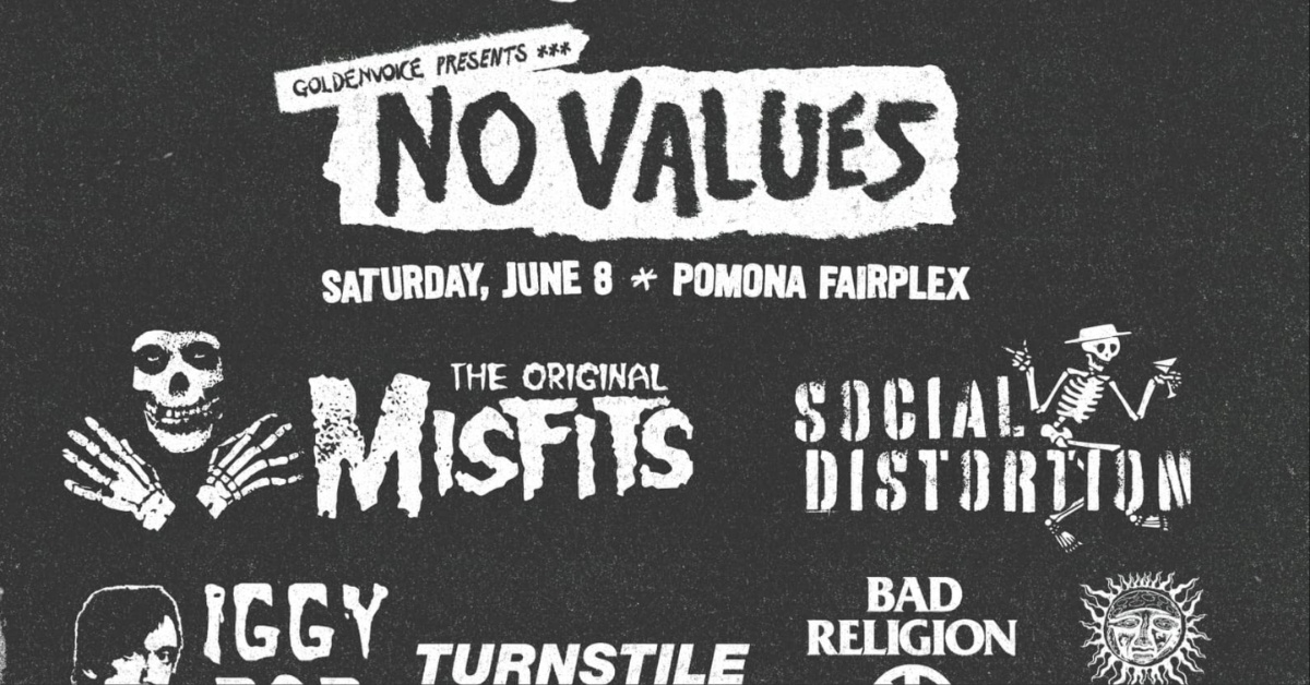 No Values 2024 lineup: Turnstile, Misfits, Scowl, and more