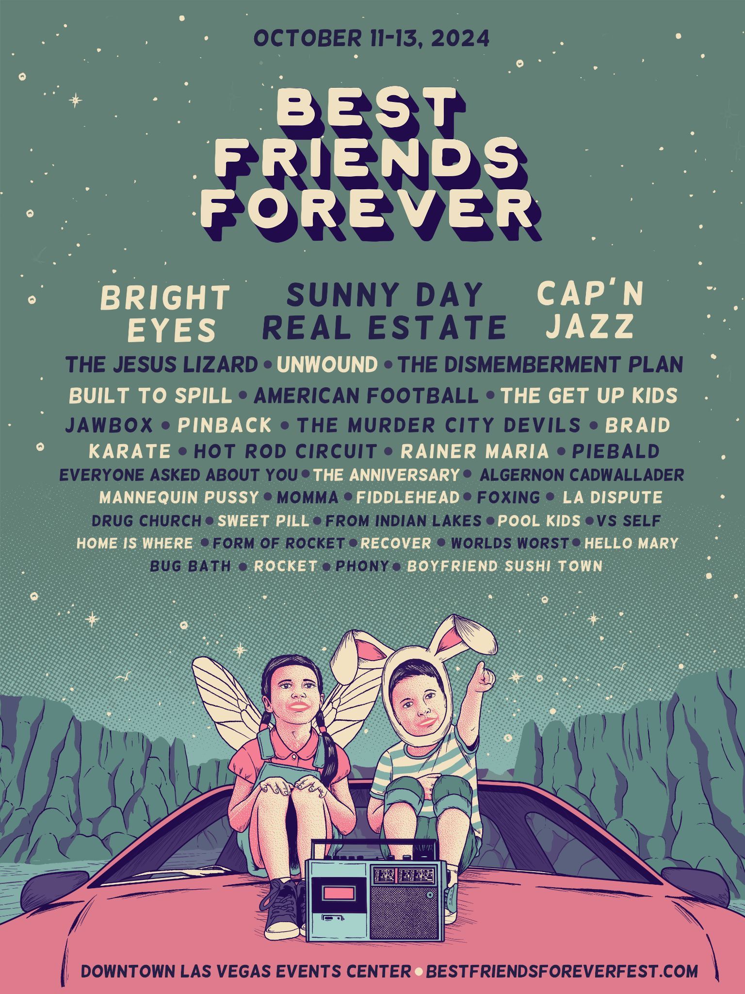 Best Friends Forever, a new Vegas emo fest, shares 2024 lineup