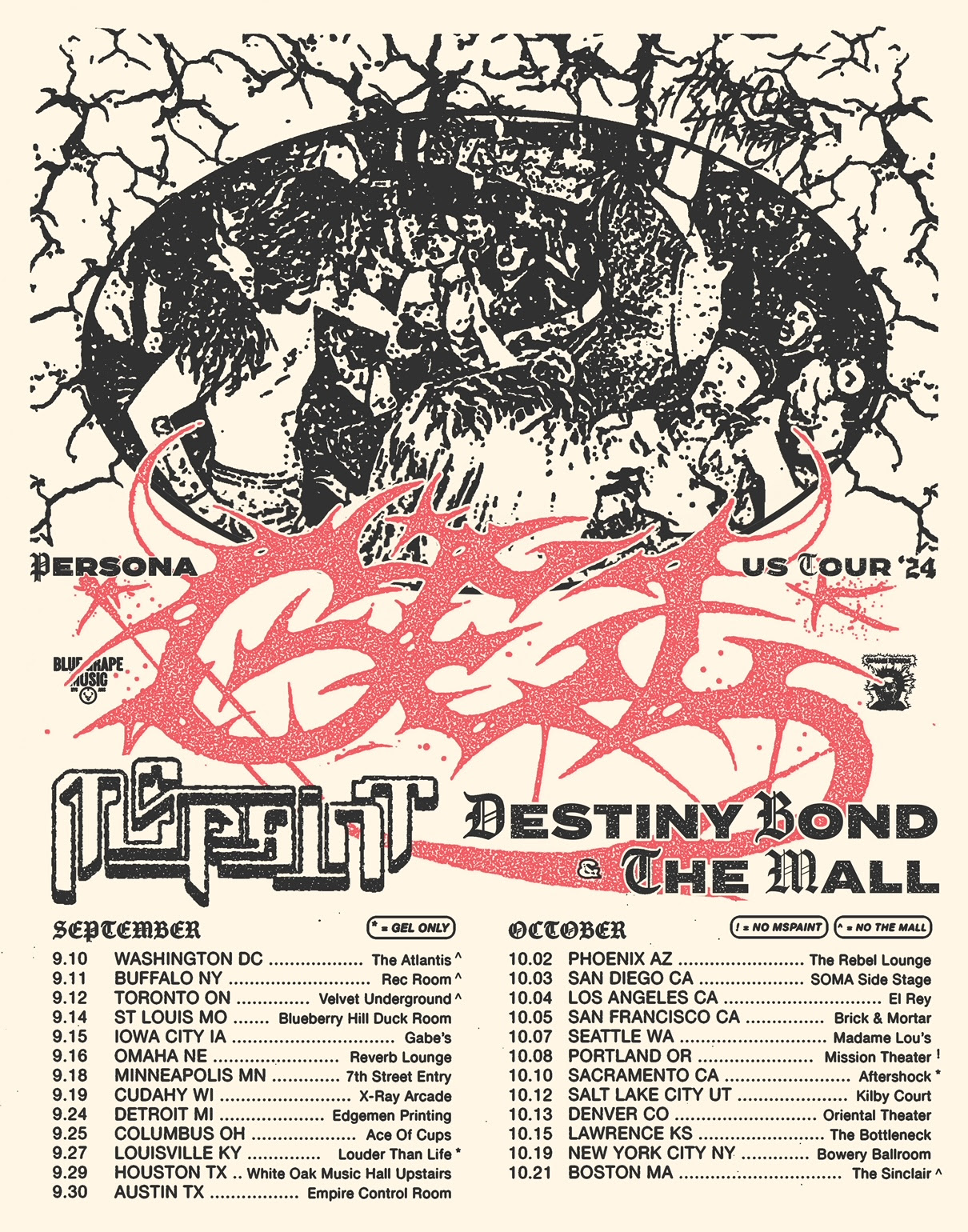 GEL announce 2024 fall headlining tour with MSPAINT